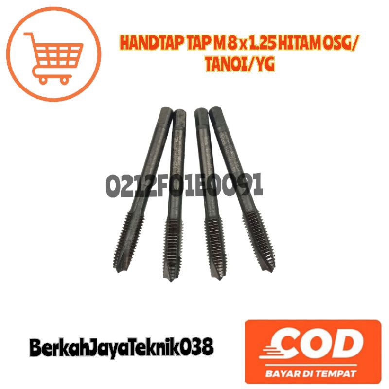 MESIN Tap handtap tap engine m8 x 1.25 BLACK osg/tanoi/yg not yamawa ...