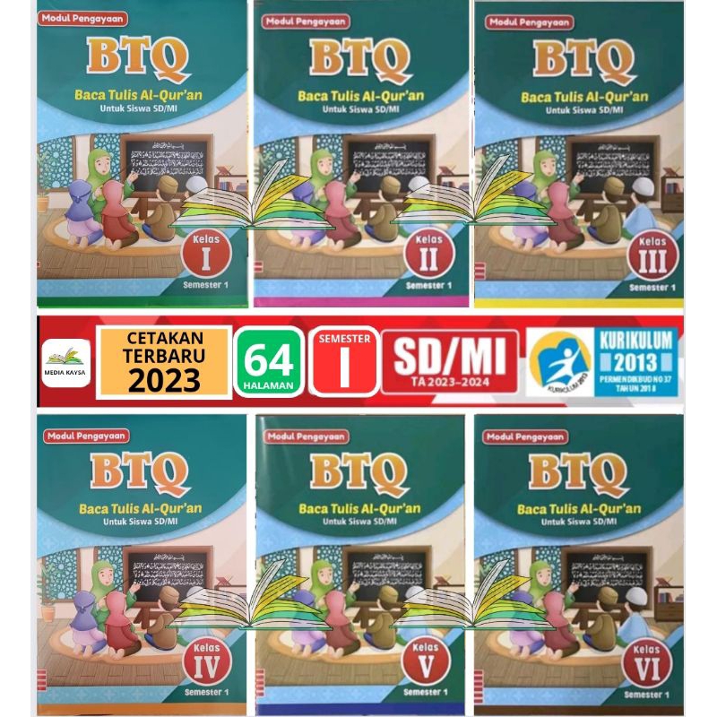 Btq SD/ MI Worksheets Class 1-6 Semester 1&2 CV. Arya Duta | Shopee ...