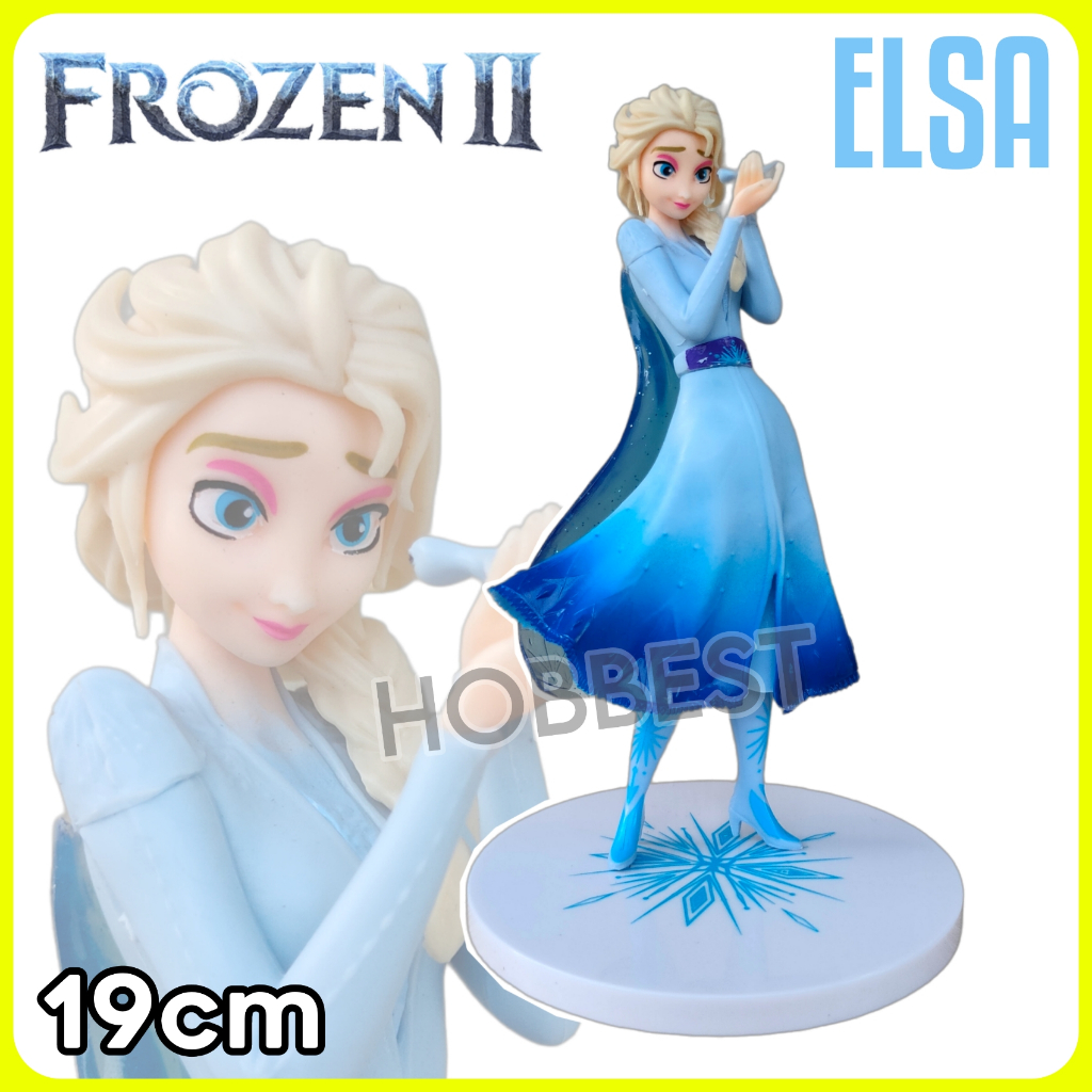 Frozen Action Figures : ELSA & ANNA - Miniature Cake Topper Display ...