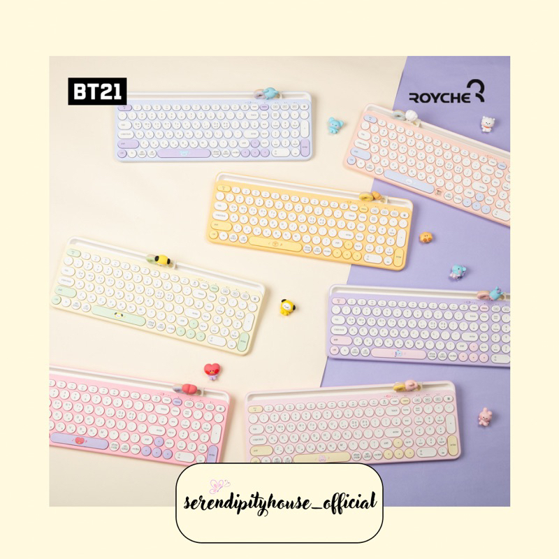 Bt21 Multi Pairing Wireless Keyboard | Shopee Singapore