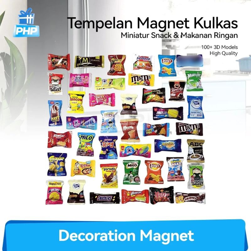Phpacc - Miniature Snack 3D Refrigerator Magnet Decoration Patch ...