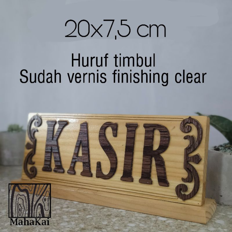 Cashier Writing Cashier carved wooden sign board desk counter embossed ...