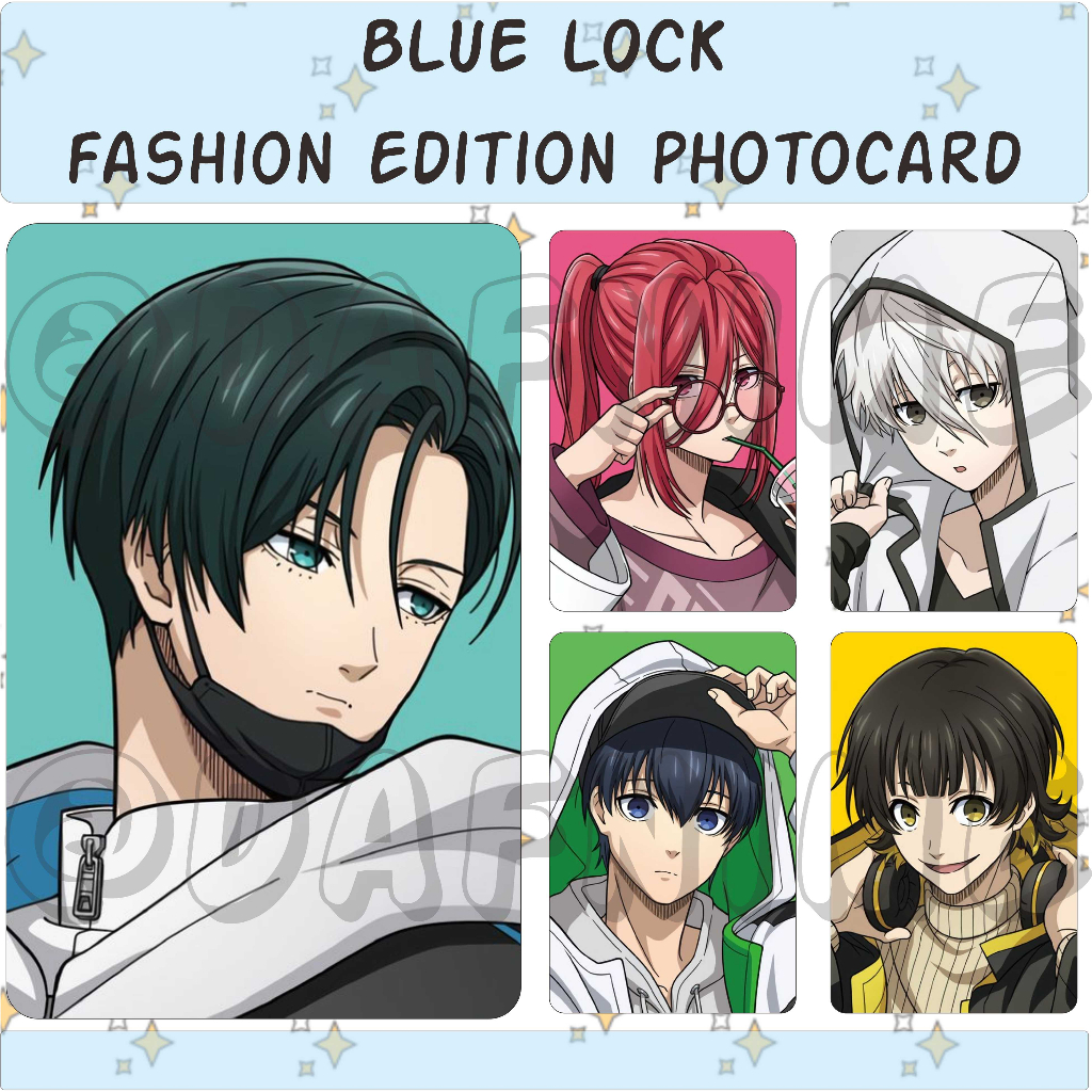 BLUE LOCK FASHION EDITION PHOTOCARD ANIME | Shopee Singapore