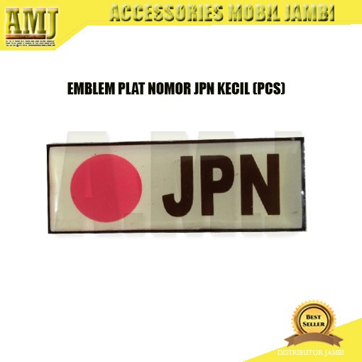 Small JPN NUMBER PLATE EMBLEM (PCS) | Shopee Singapore