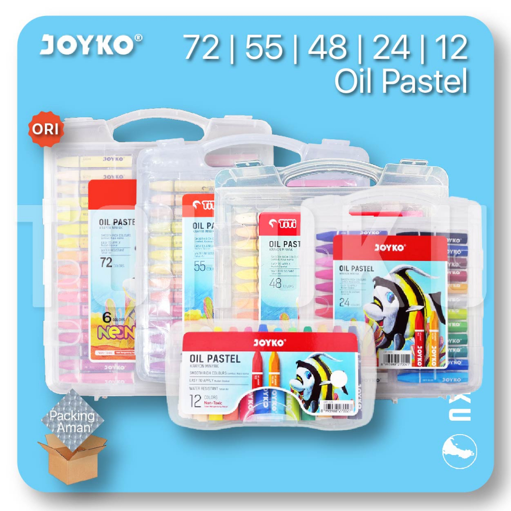 Complete Joyko Oil Pastel Crayon (72-55-24-12) | Shopee Singapore