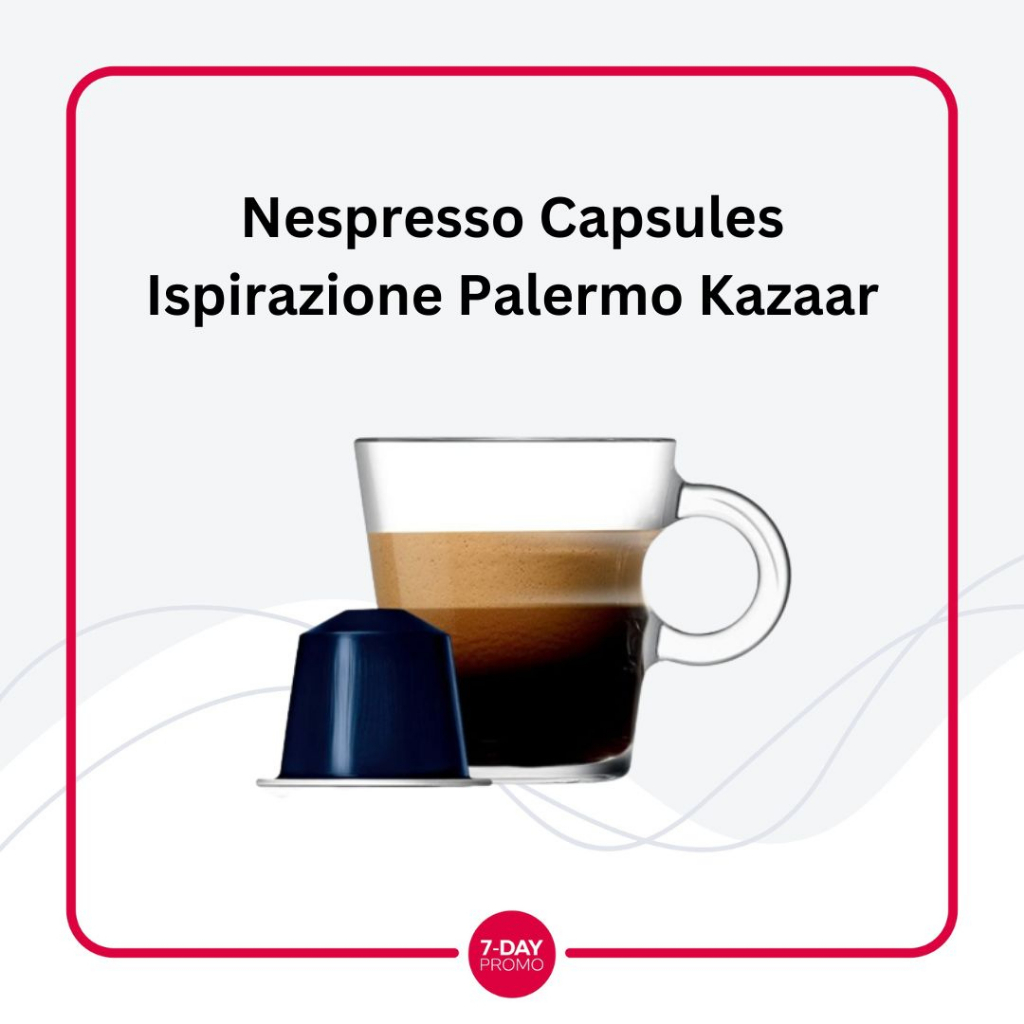 Nespresso Capsules Ispirazione Palermo Kazaar Coffee Capsules Retail ...