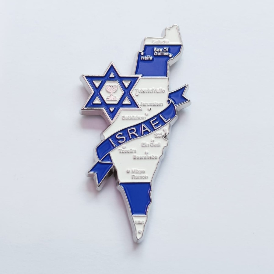 Souvenir Fridge magnet map Of Israel map By The State Of Israel ...