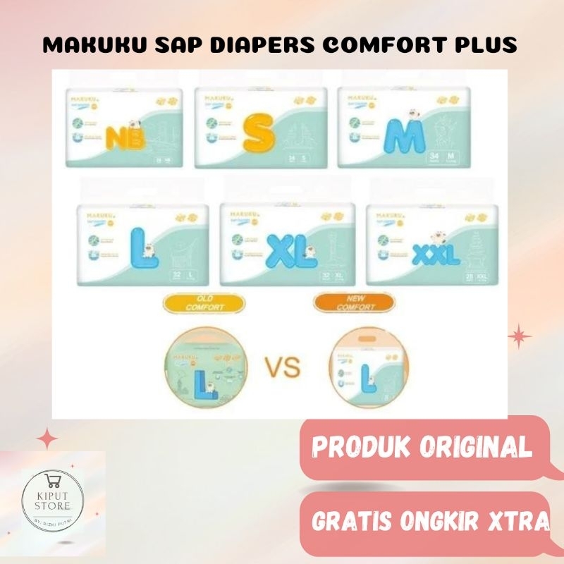 Makuku SAP DIAPERS COMFORT PLUS Makuku Baby DIAPERS | Shopee Singapore