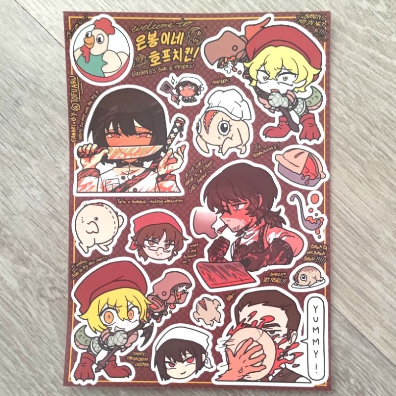 Limbus Company Hell's Bongy Themed Sticker Sheet Vinyl Fanart by ...