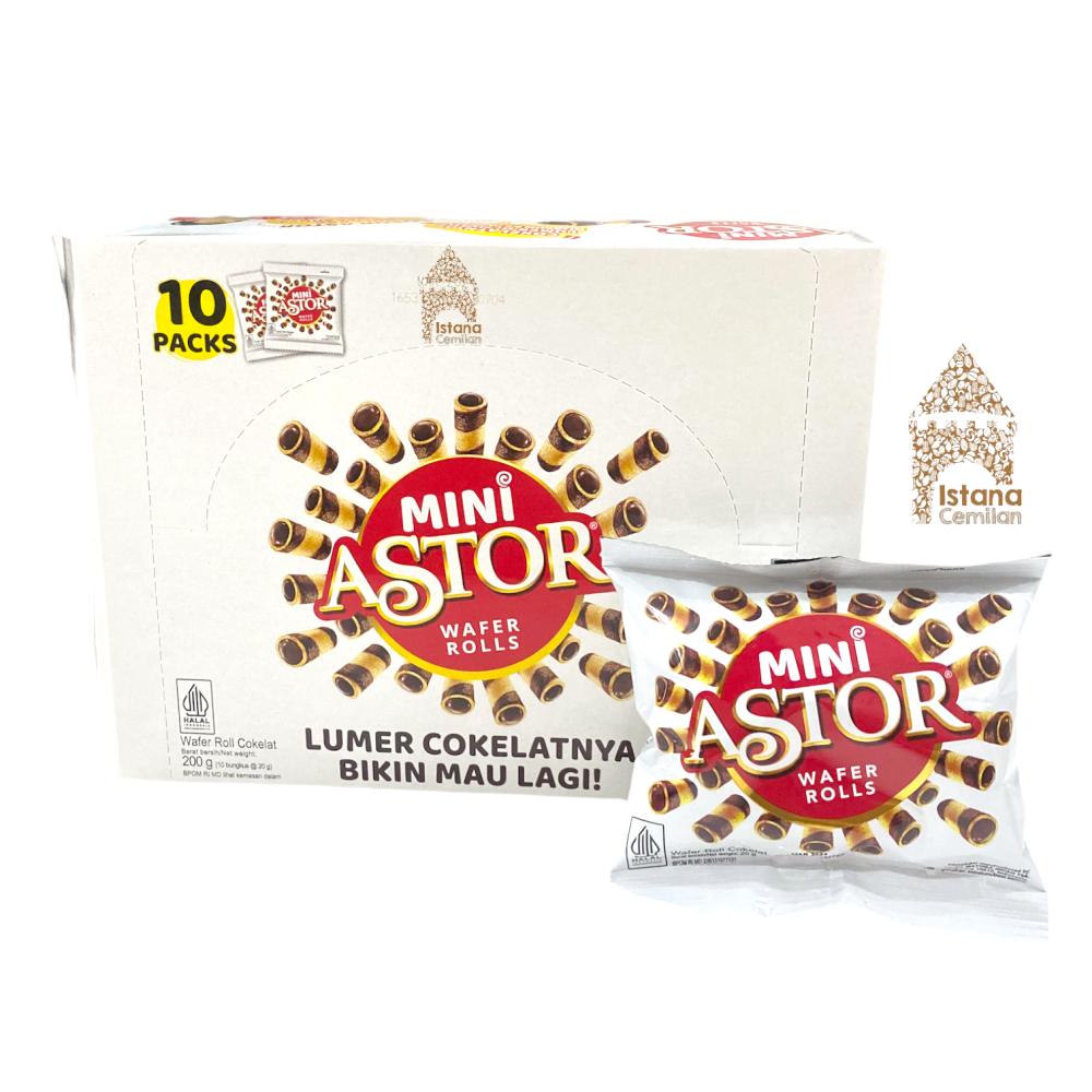 Mini Astor Wafer Roll Chocolate BOX (10 packs) | Shopee Singapore