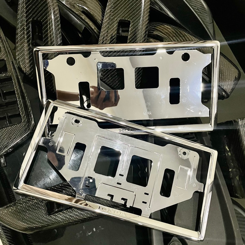 NEW HONDA ACCESSORIES CHROME FRAME PLATE ORIGINAL JAPAN MODEL | Shopee ...