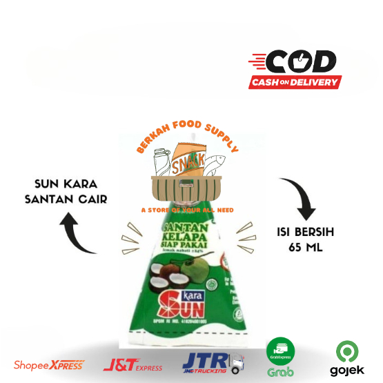 Sun Kara Coconut Milk 65ml / Santen / Kara Sun Powder 20 gr / Karasun ...