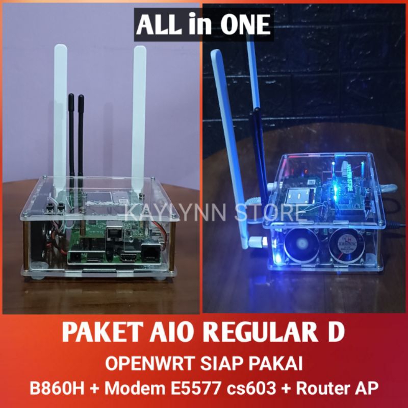Openwrt READY TO USE PACKAGE AIO REGULAR STB + Modem + ROUTER | Shopee ...