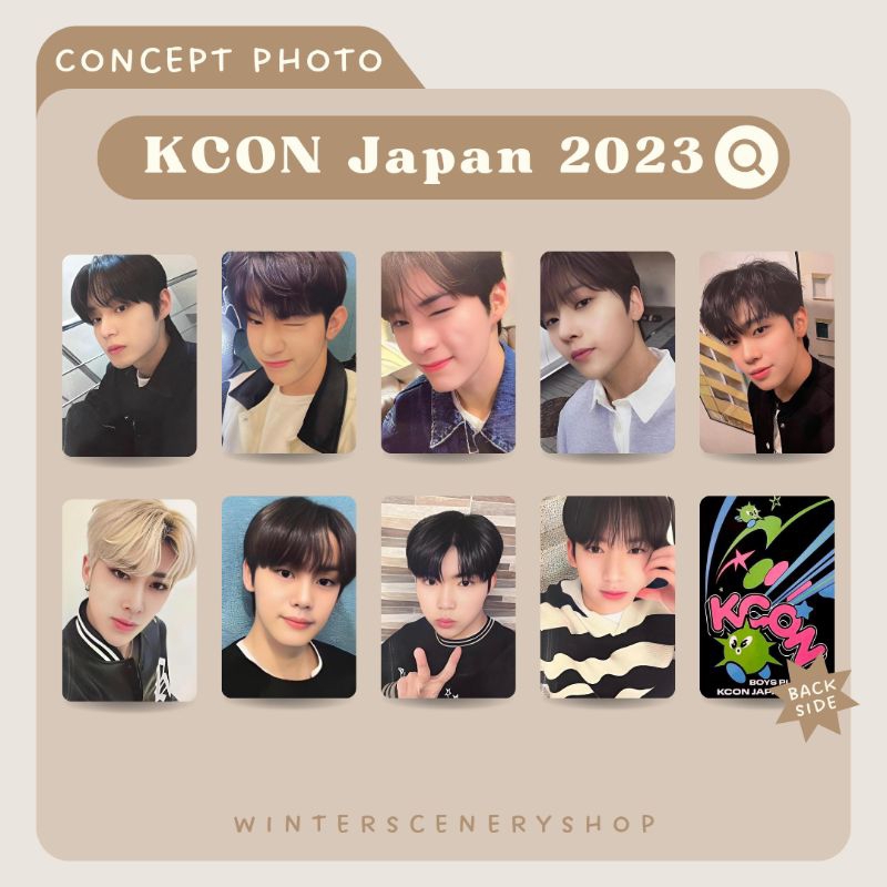 !!️Unofficial!! ️Photocard ZB1 - KCON Japan 2023 zerobazeone | 1 set Get 9 Photocards all ...
