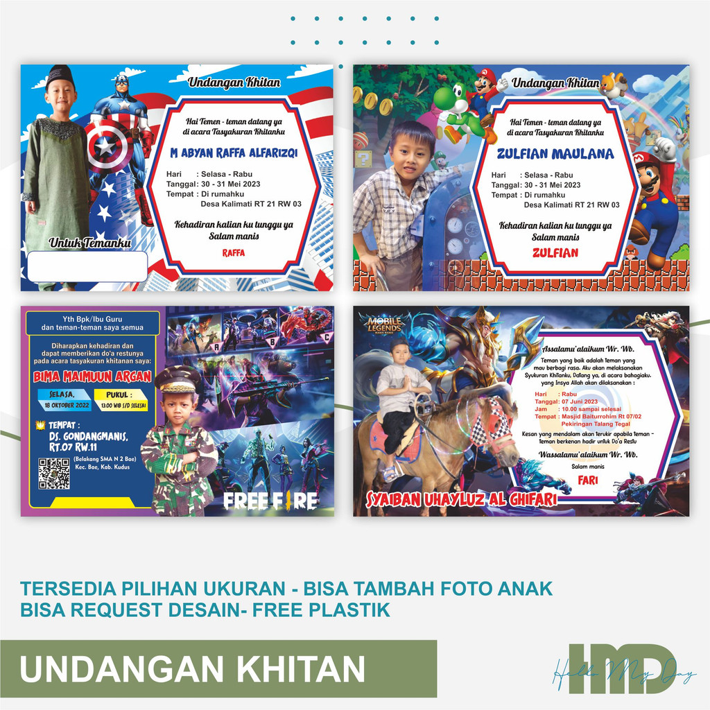 Circumcision Invitation Card Invitation | Shopee Singapore