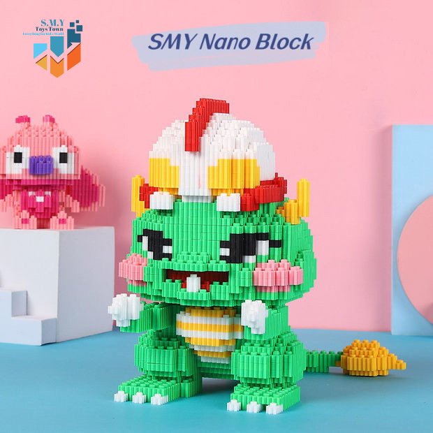 Smy Nano Blocks Godzilla 8722 3D Model, Stacking Block Toys, DIY ...