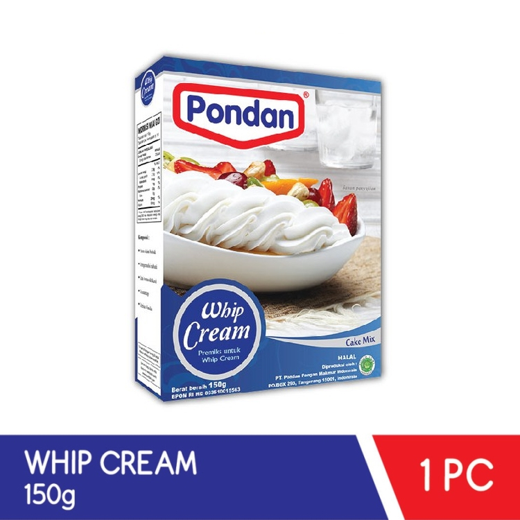 Whip Cream Pondan 150g Whipped Cream Powder | Shopee Singapore