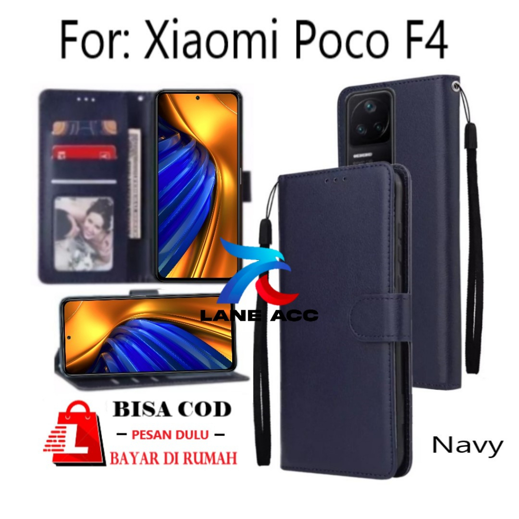XIAOMI HP New.Xiaomi POCO F4 - FLIP LEATHER CASE PREMIUM -FLIP WALLET ...