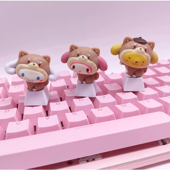 Sanrio Brown Bear Mechanical keyboard ; Artisan custom sanrio hello ...