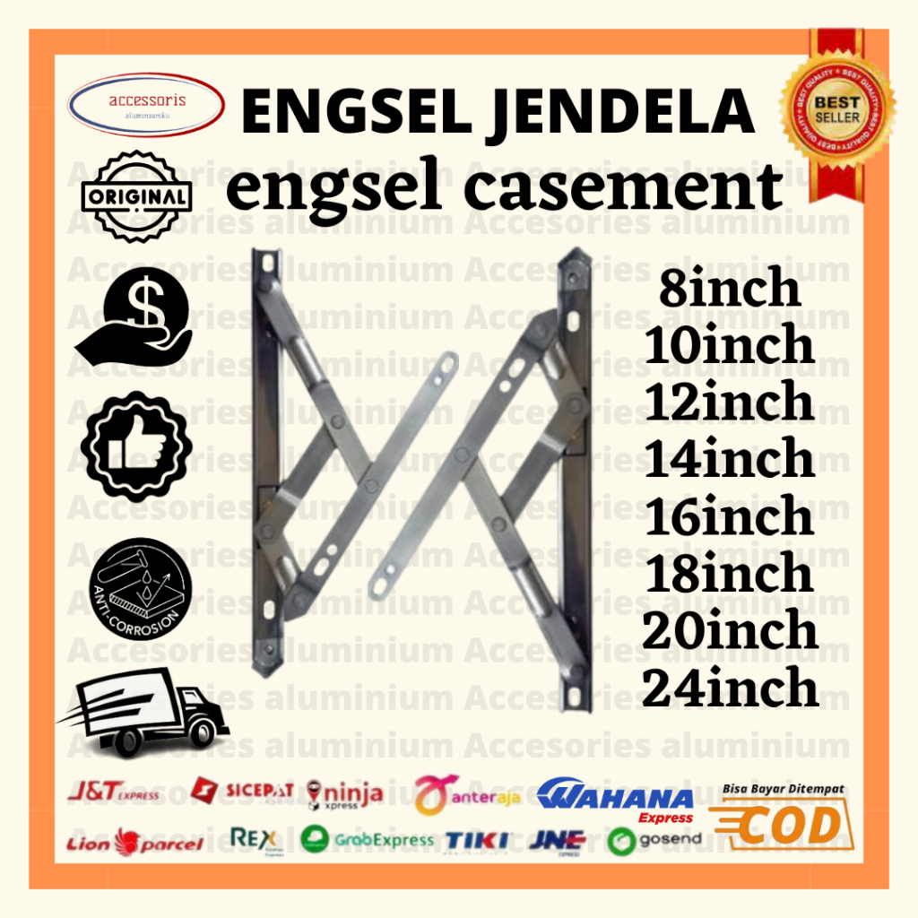 Casement Window Hinges 430 SS Friction Stay Stainless Steel / Tipping ...