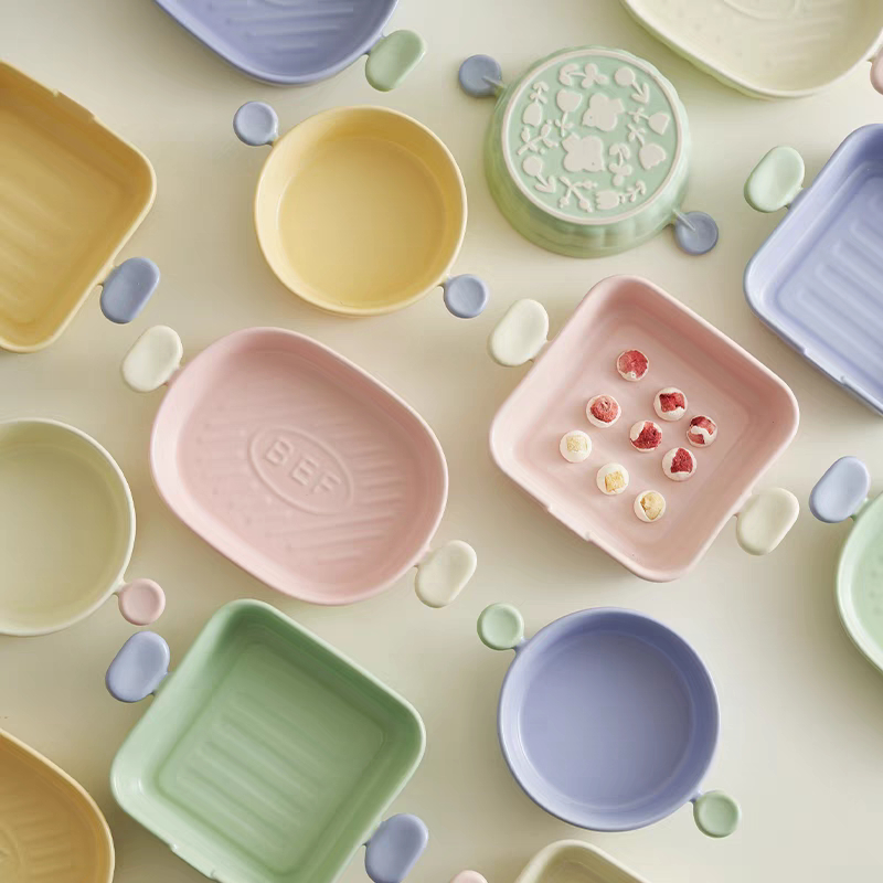 MACARONS SERIES/Cute Pastel Korean Plate & Bowl/Korean Aesthetic Plate ...