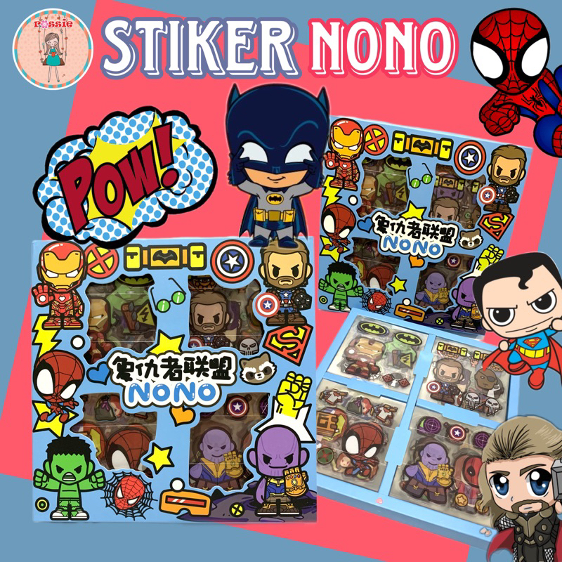 Superhero Sticker Contents 100 Sheets/ (Earloop) Stickers/ Superman ...