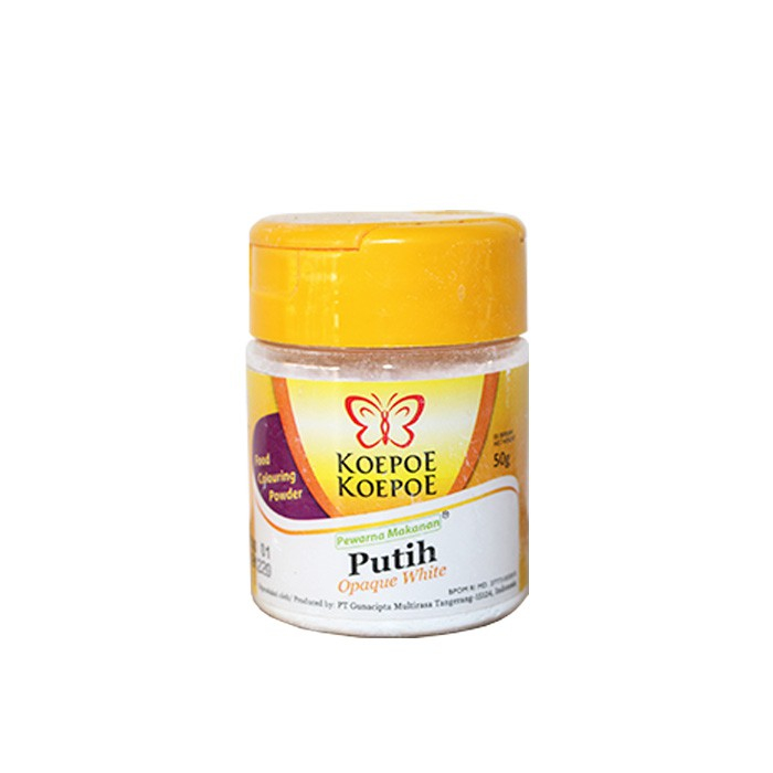 PUTIH Koepoe-koepoe Cap Food Coloring, White Food Coloring, Opaque ...