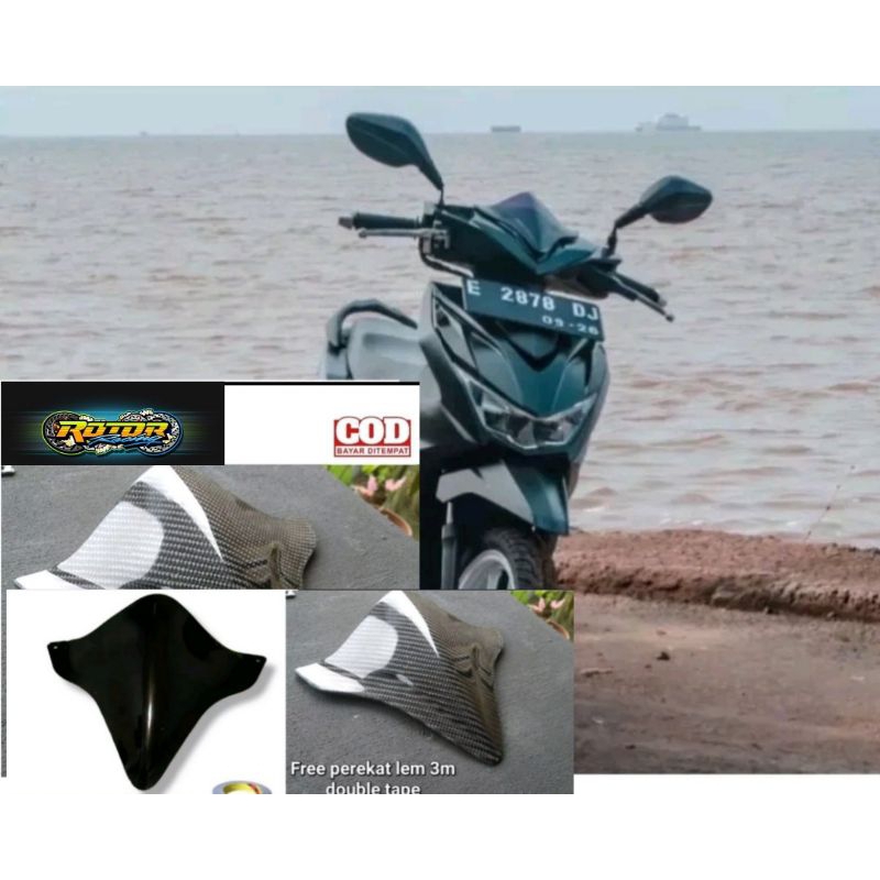 HITAM Beat deluxe beat new esp variation Visor, full acrylic material ...