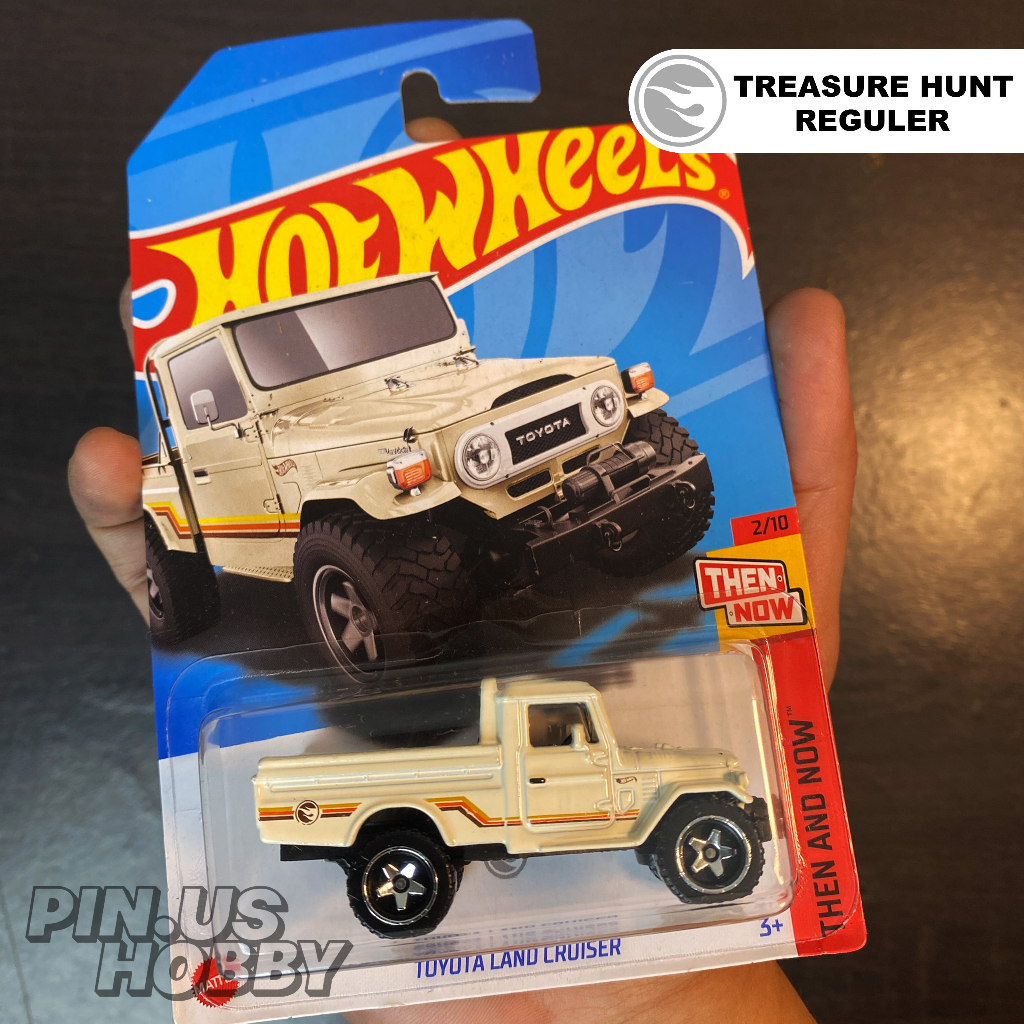 HOT WHEELS TOYOTA LAND CRUISER CREAM TREASURE HUNT REGULAR ORIGINAL HOT ...