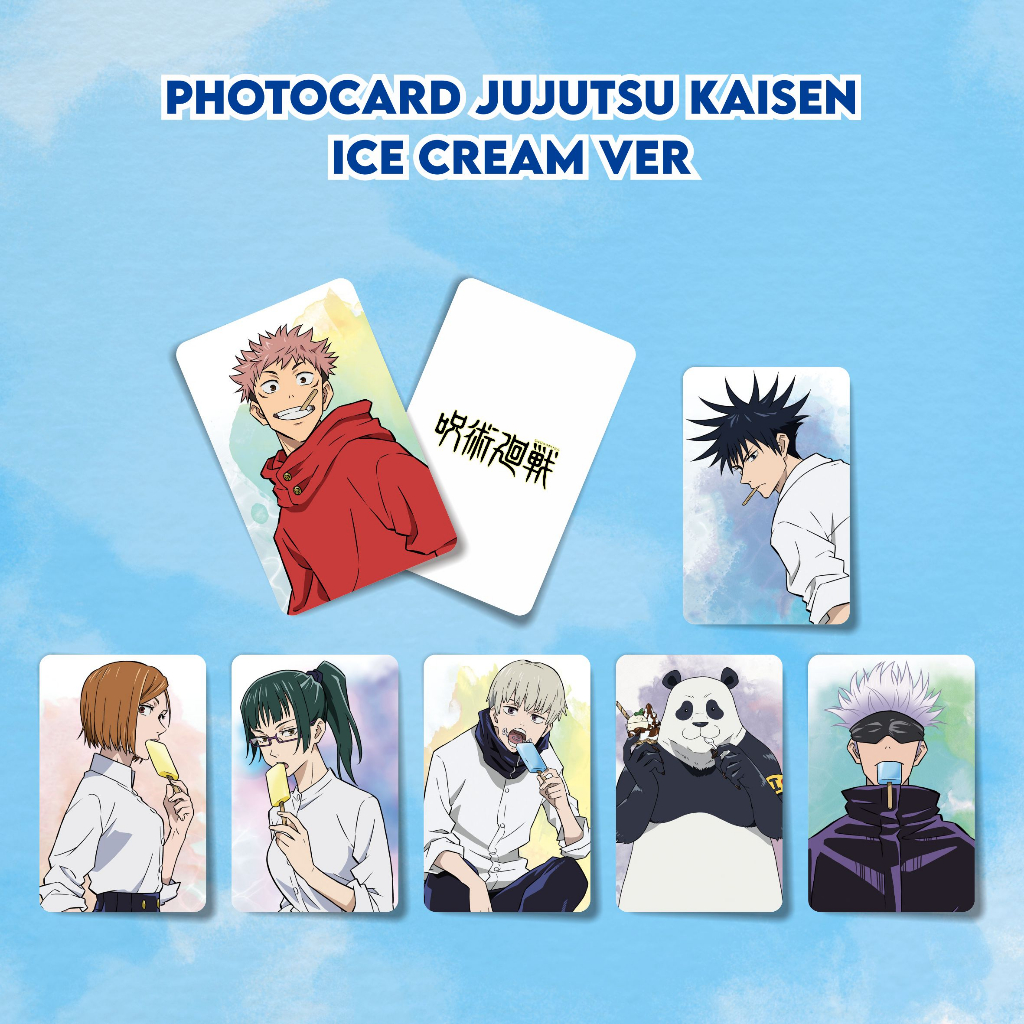 Jujutsu Kaisen Anime Character Photocard (Ice Cream Ver) | Shopee Singapore