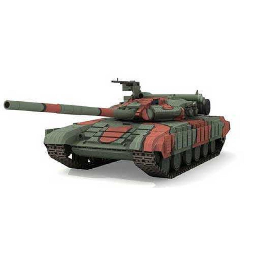 Diy Papercraft Sheet Paper Pattern T-64B Russian Main Battle Tank ...
