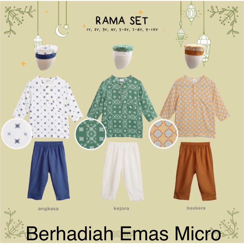 [Import] - Raya Collection - Rama Set Raya Collection Clothes For Boys ...