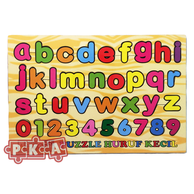 KAYU Puzzle Lowercase Alphabet Wooden Alphabet Children's Educational ...