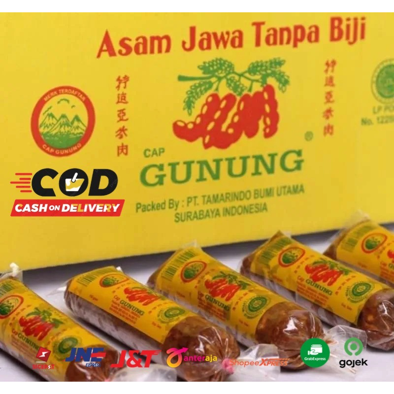 Javanese Tamarind Without Seeds Cap Gunung / Tamarind Without Seeds Cap ...