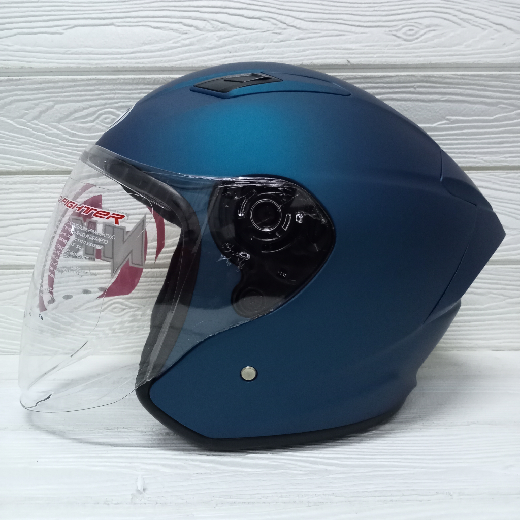 Nhk R1 ELITE SOLID DARK BLUE DOFF HALF FACE NHK ELITE Helmet | Shopee ...