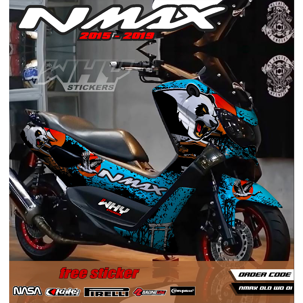Decal Sticker Yamaha Nmax Lama 2015 2016 2017 2018 2019 Fullbody Dekal ...