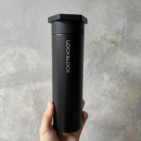 HITAM Cool LocknLock Hot Lock Tumbler 400ml Black Lock 304 Hero ...