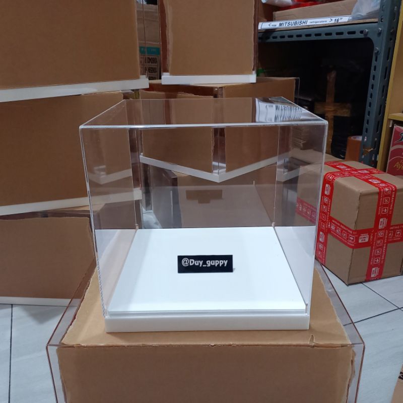 Acrylic display box/dowry box 20x20x20cm | Shopee Singapore