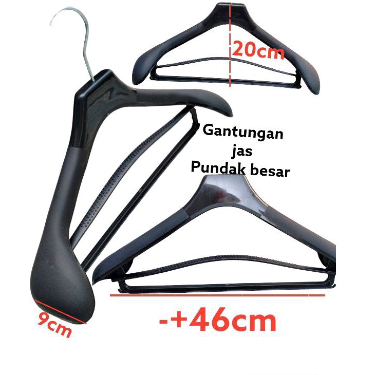GANTUNGAN Large shoulder and small shoulder coat hanger handlebar coat ...