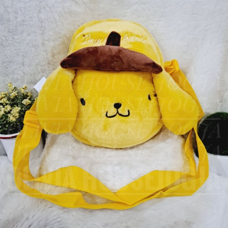 Oval Pompompurin 2 Rest Sling Bag Yellow Pompompurin Sling Bag ...