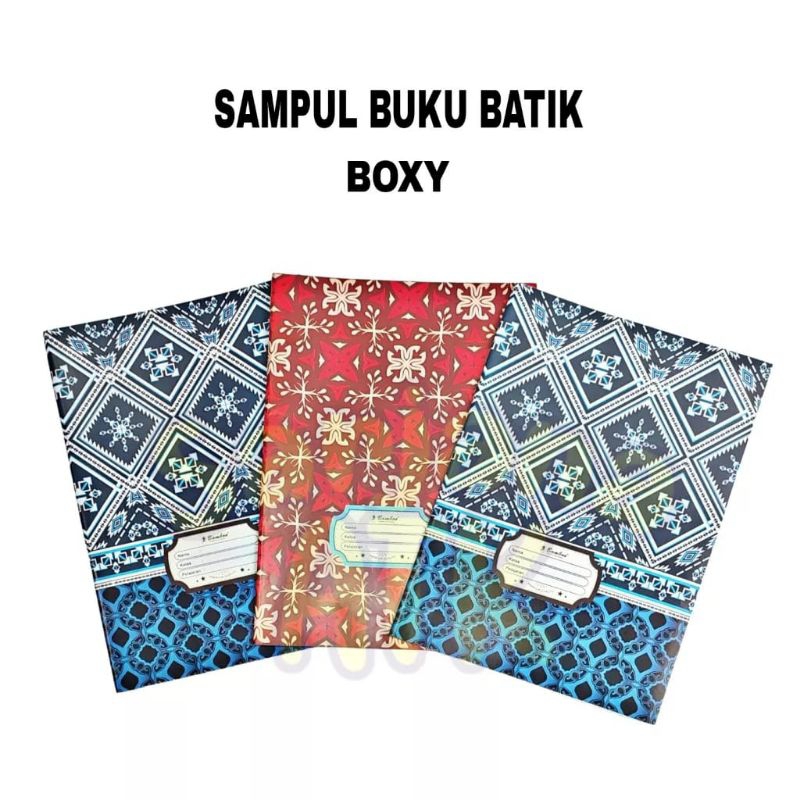 Boxy PREMIUM BATIK Paper Cover/BATIK Book Cover (1 PACK Contains 20 ...