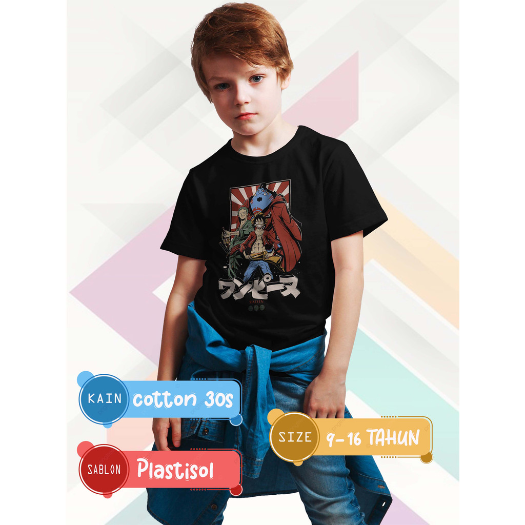 T-shirt Distro Boys 10 11 12 13 14 15 16 Years Old Material Cotton 30s ...