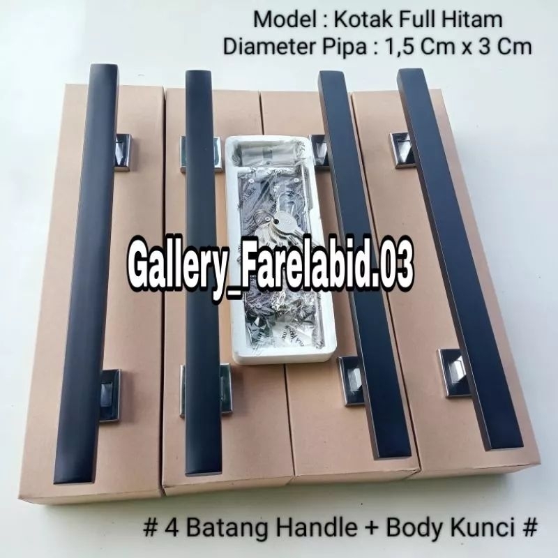 4 Pcs Stainless Steel House Door Handles 60 Cm Door Handle Lock Set 45 ...