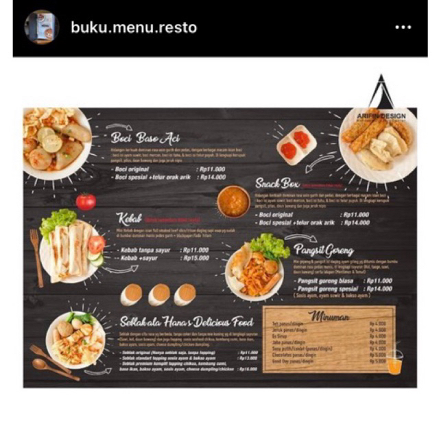 Restaurant MENU Design Services | Shopee Singapore