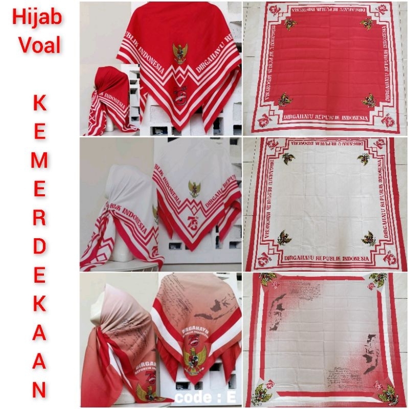 Laser Cut Rectangular Voal Hijab | Voal Hijab Denay Latest Independence ...