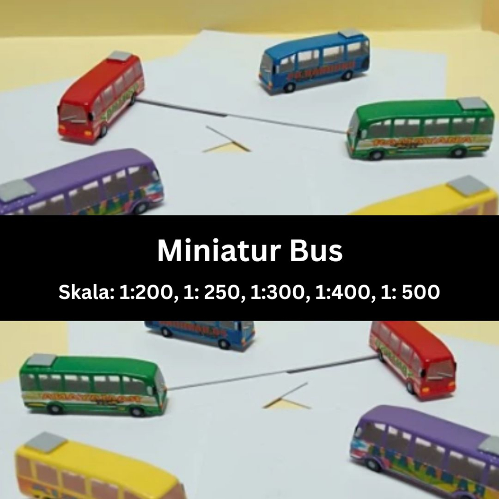 Miniature Bus Scale Architectural Mockup Diorama | Shopee Singapore
