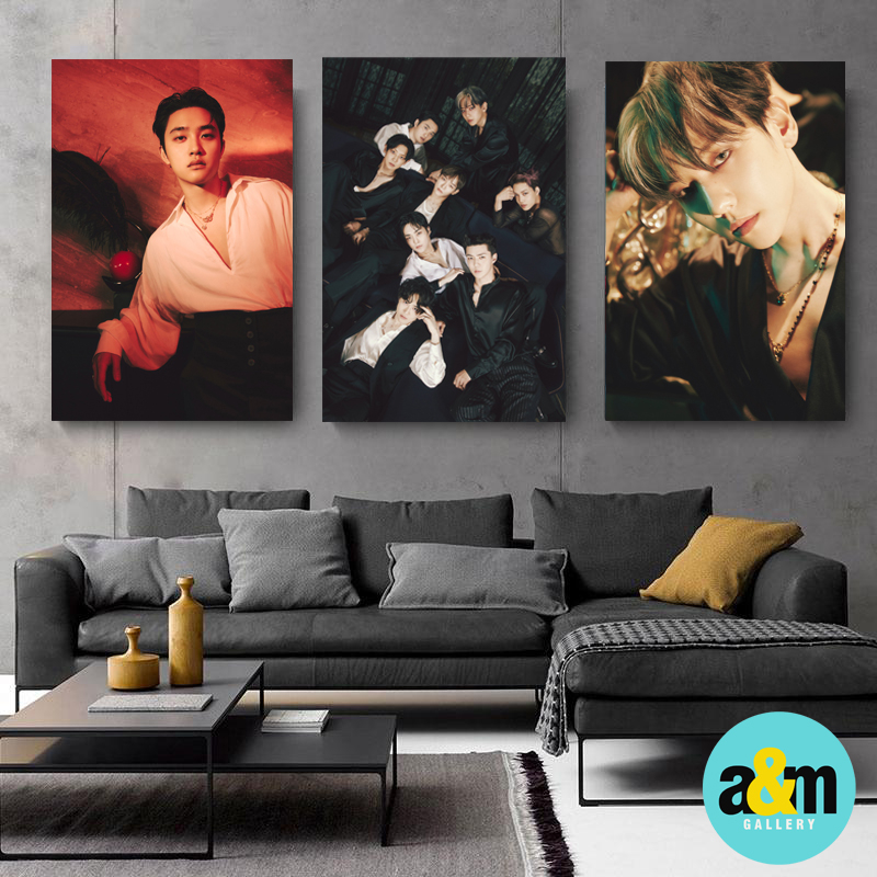 KAYU HIASAN DINDING Wooden Poster EXO CREAM BREATH Version I Wall ...