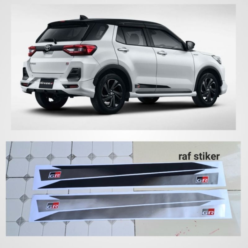 Toyota Raize GR car body sticker / Raize Rocky GR sticker / GR Raize ...
