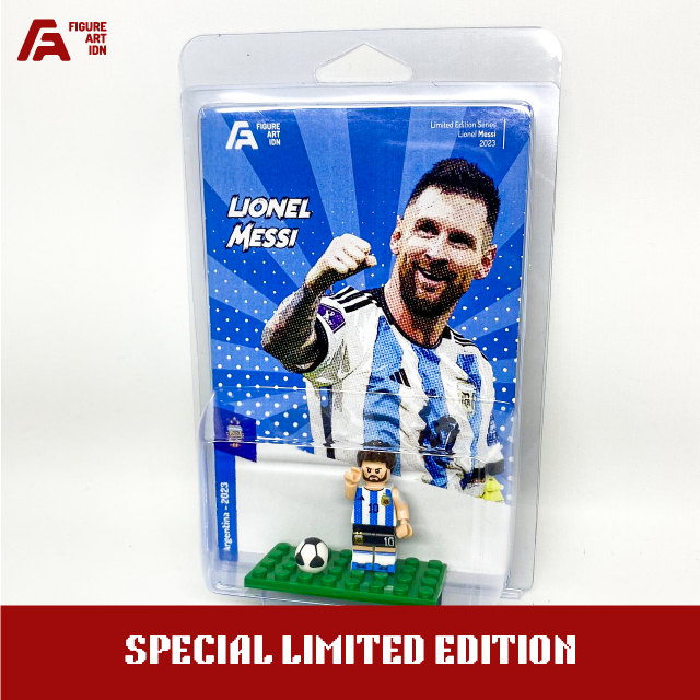 [SPECIAL Limited EDITION] Standee Action Figure Art Lionel Messi Block ...