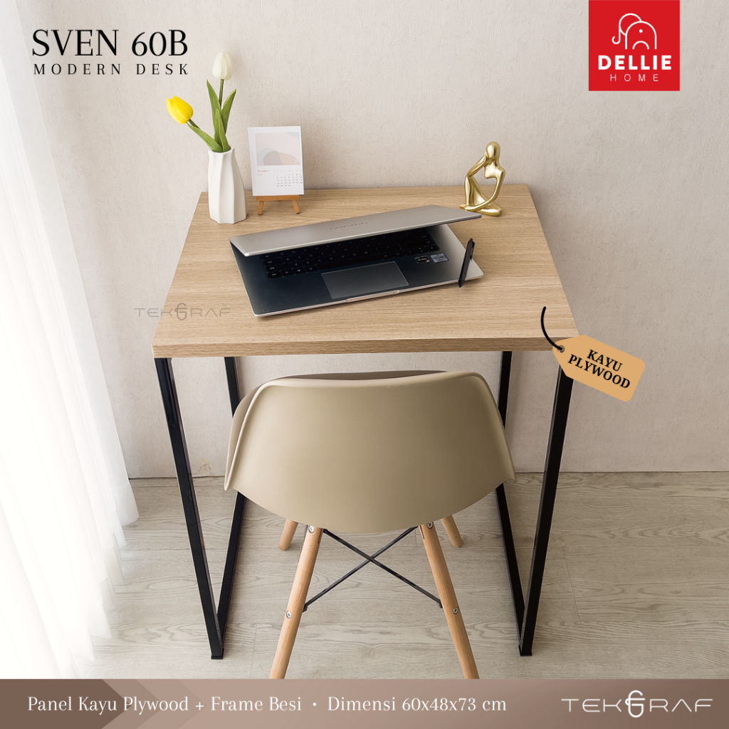 [DELLIE HOME] Tekgraph SVEN 60 B Study Desk for School, Computer ...